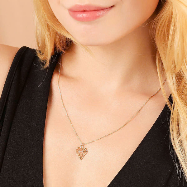 18k Gold Diamond Necklace – Less is More Jewelry